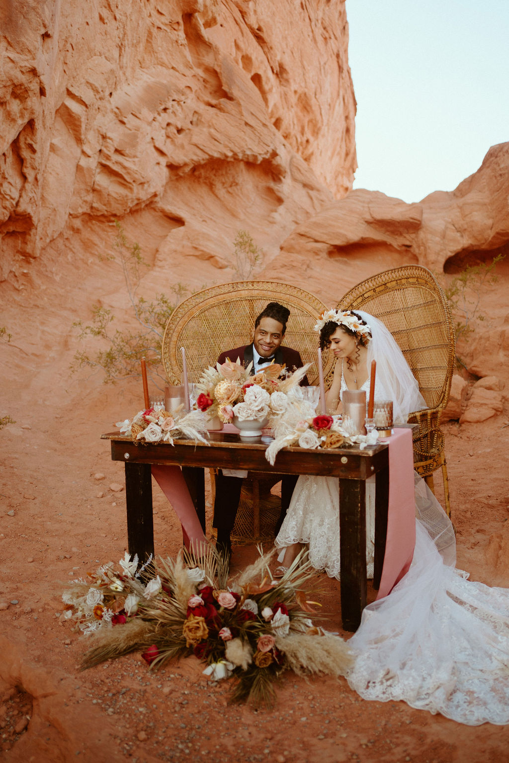 Romantic Mauve & Desert Hues Elopement - emberandstoneevents.com